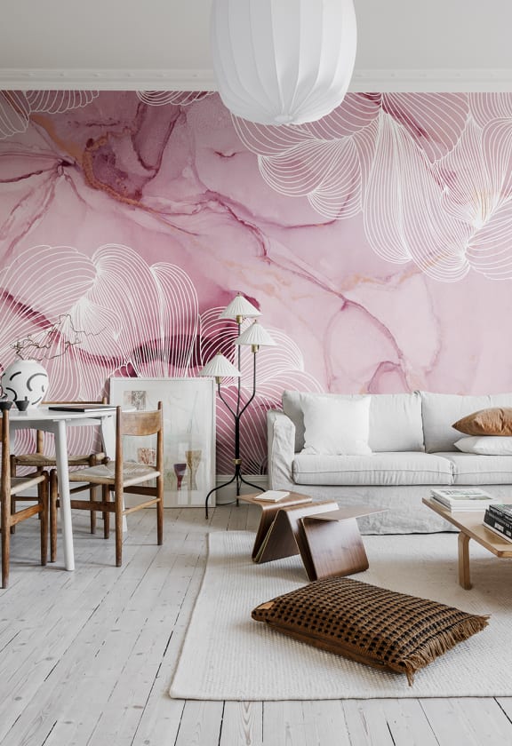 Opulence Magenta - Wallpaper | Rebel Walls