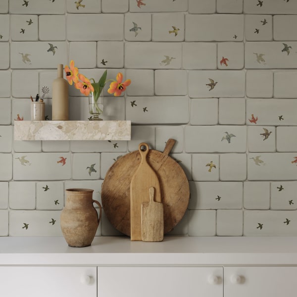 Flight Of Tiles, Multi | Rebel Walls