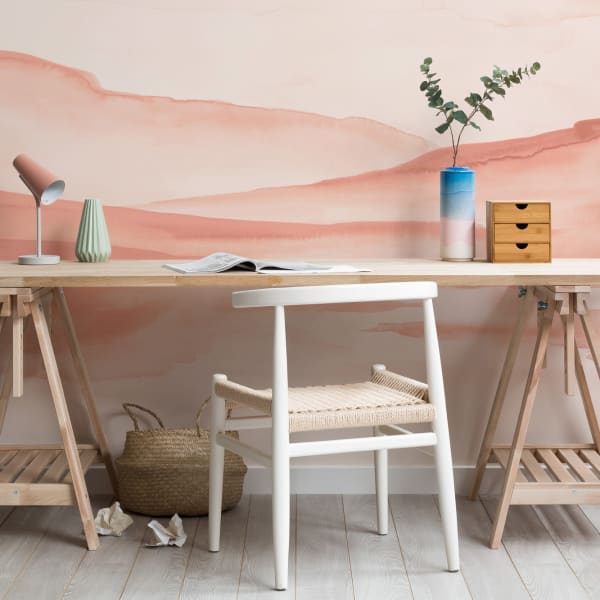 Sunset Watercolour Desert Landscape Mural - Hovia | Hovia