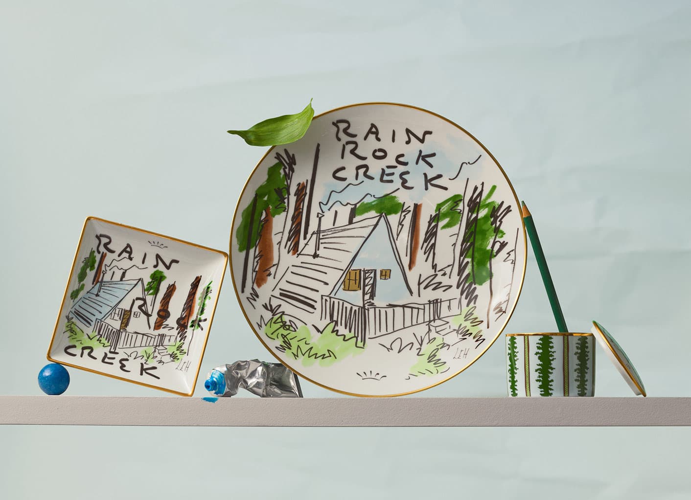 Rain Rock Creek Trinket box | GINORI 1735