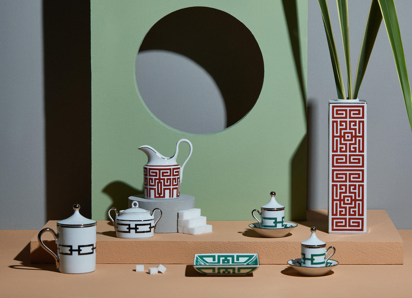 Small Green Change Tray | Labirinto | GINORI 1735