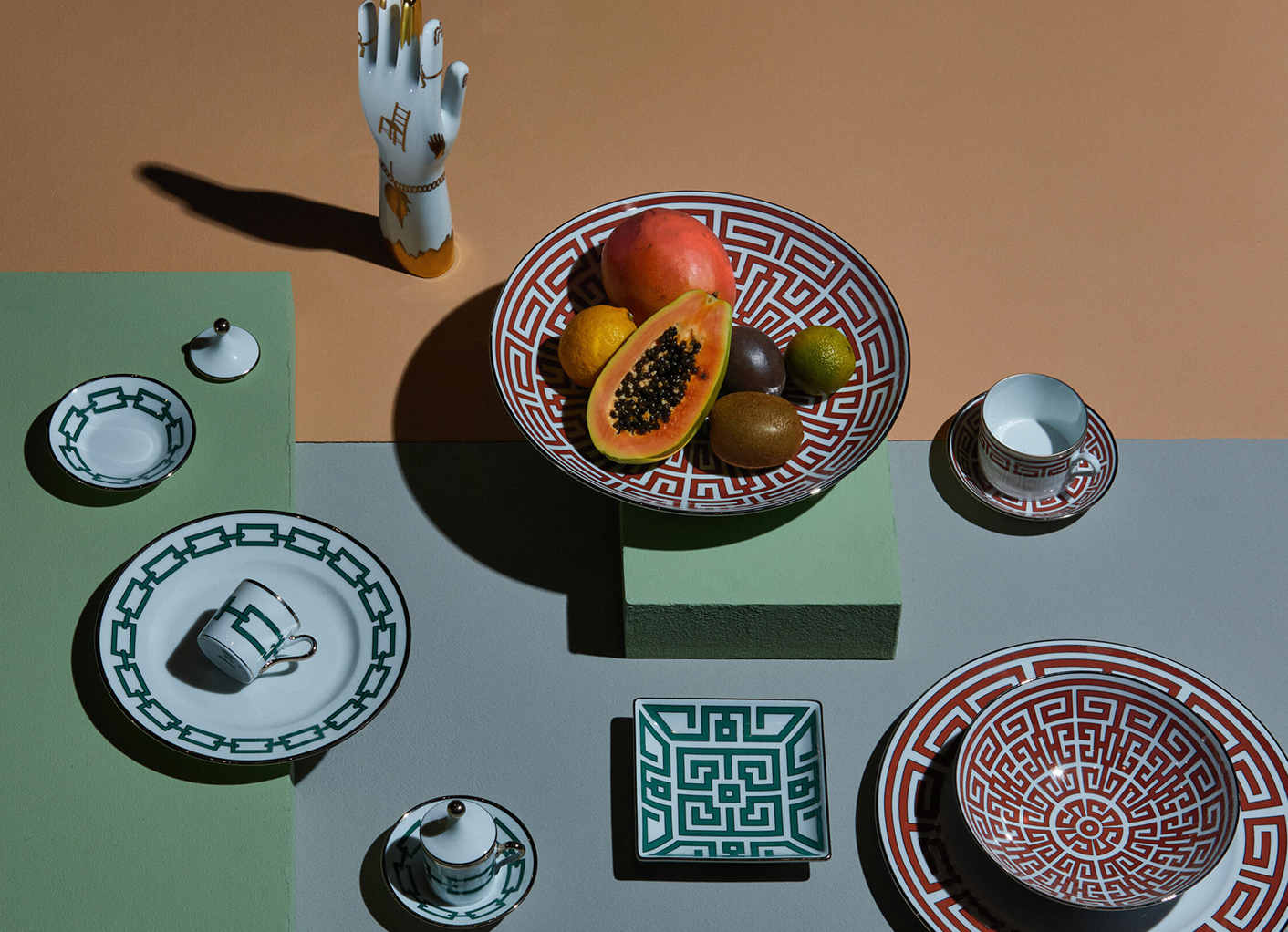 Small Green Change Tray | Labirinto | GINORI 1735