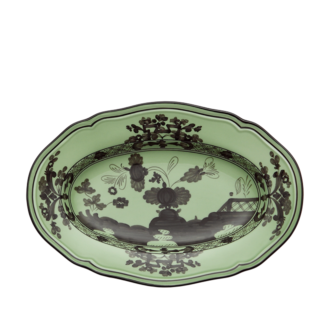 Barium-green porcelain pickle dish | GINORI 1735