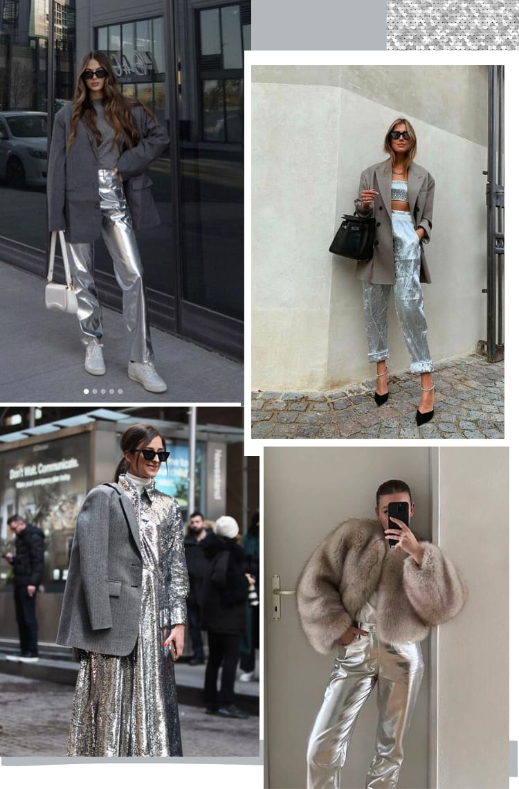 Prata é a cor mais trendy: 8 formas de usar a cor nos seus looks ...