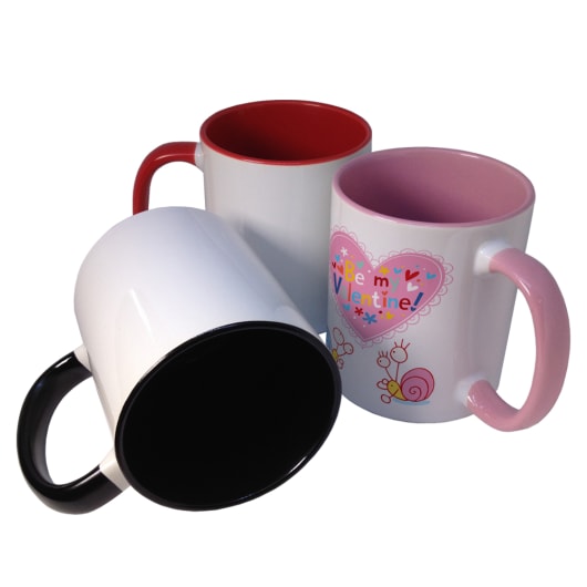 Ceramic Mugs w/ Inner Colour for Dye Sublimation Printing