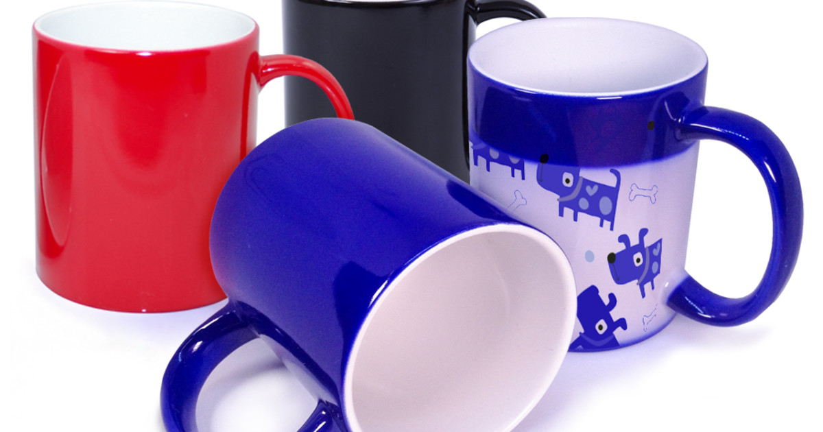 Ceramic Colour Change Mugs for Dye Sublimation