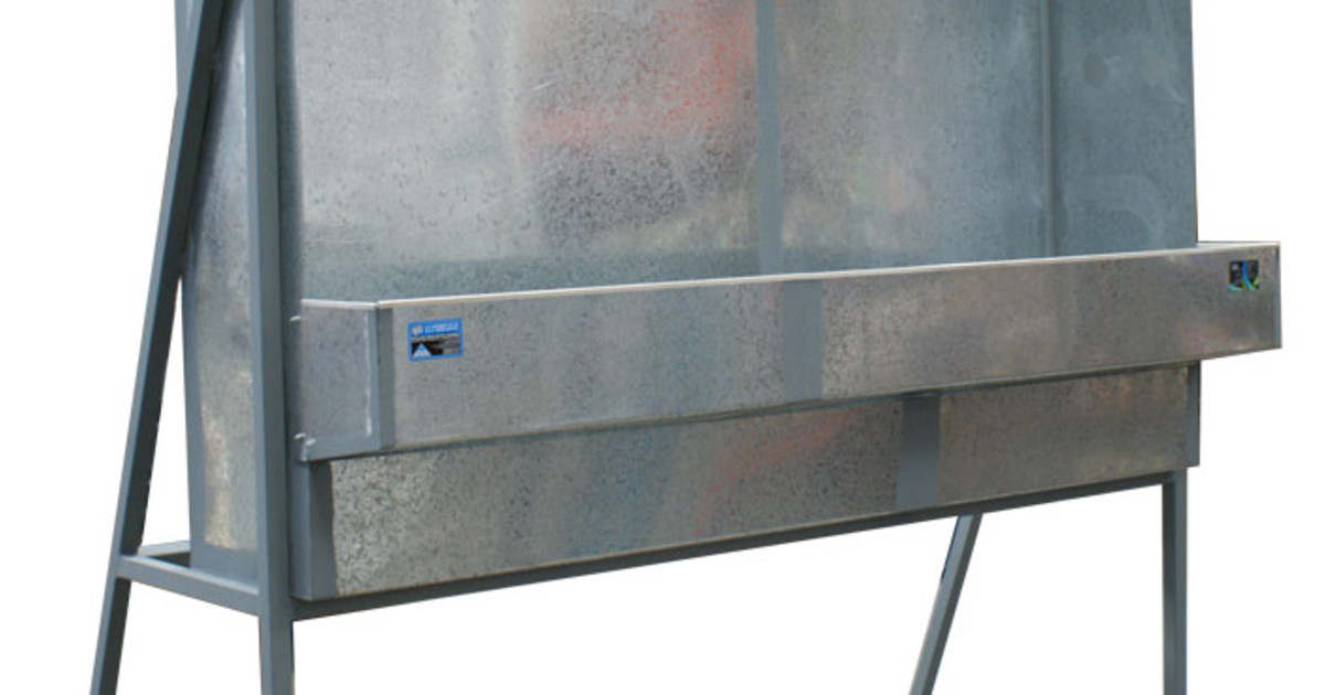 Galvanised Washout Trough for Screen Printing