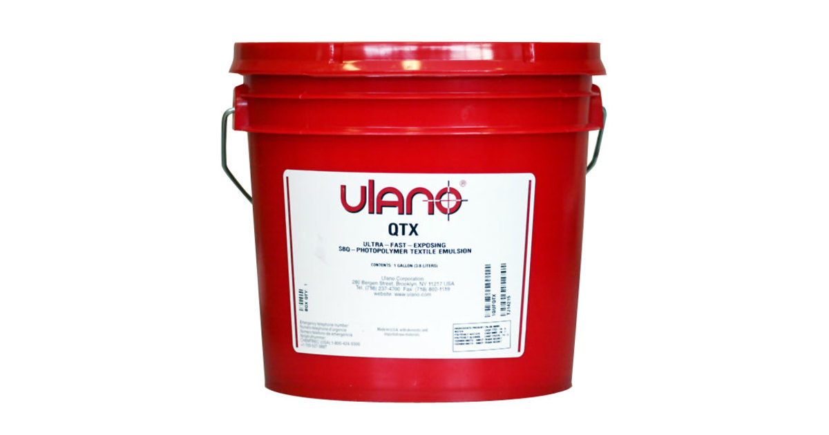 Ulano QTX - High-Quality Emulsion for Screen Printing with GJS