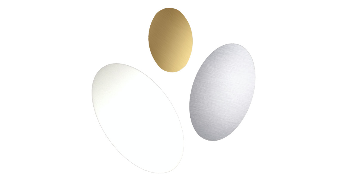 Dye Sublimation Metal Shapes - Oval Discs