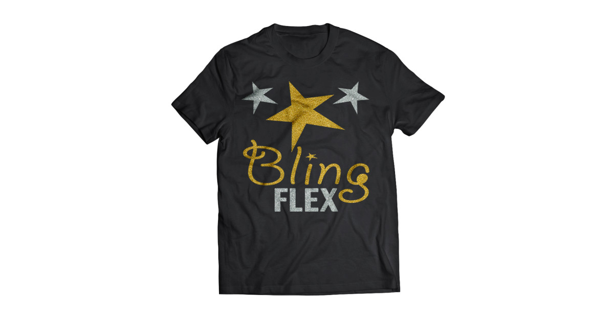 GJS Bling Flex Heat Transfer Vinyl Metallic Effect