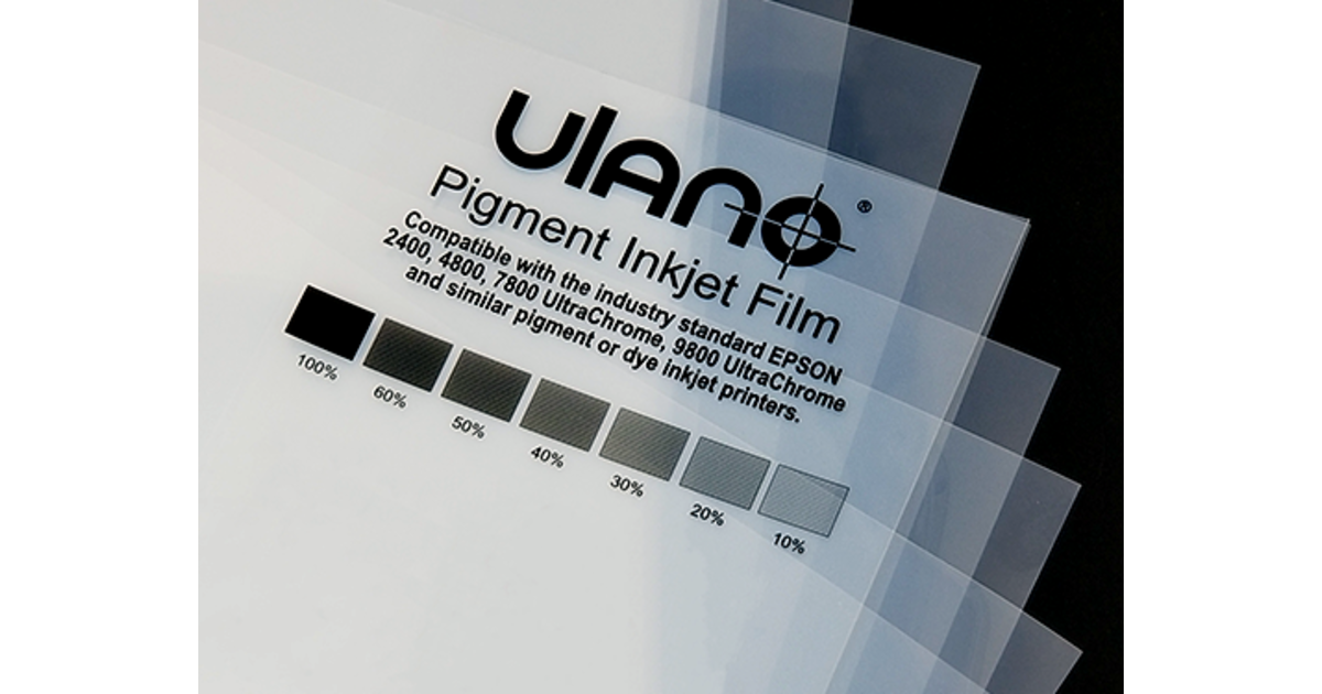 Ulano Pigment Inkjet Film