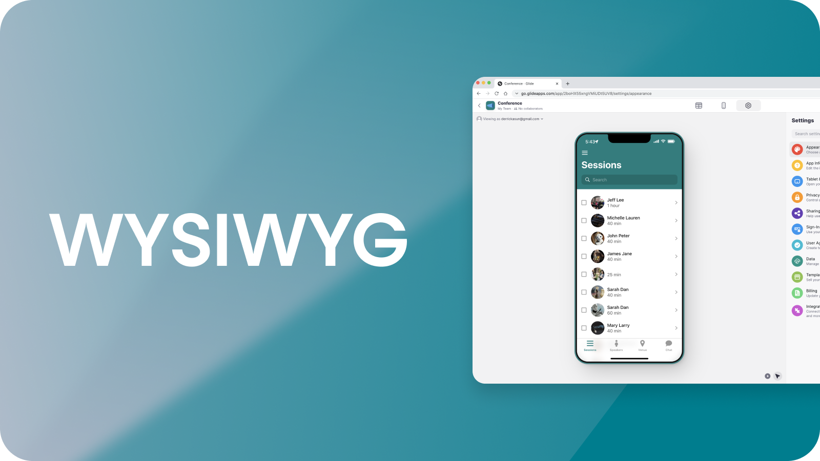 Glide • Top 5 WYSIWYG App Makers To Build An App Quickly