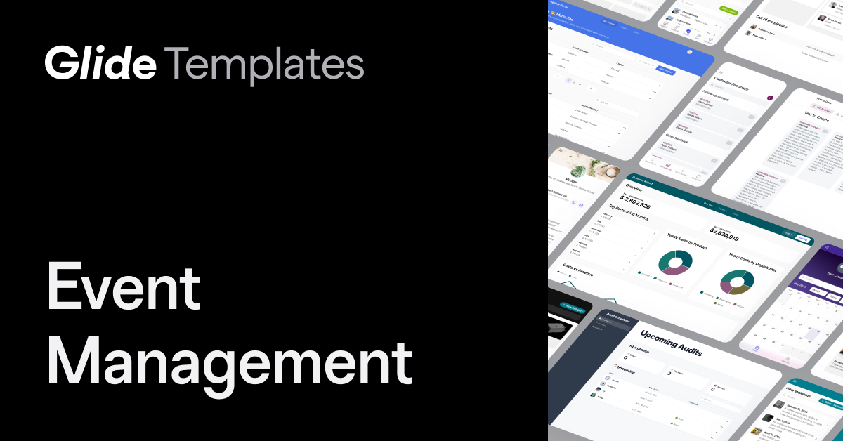 Event Management Templates | Glide