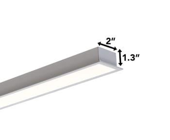 Recess linear led lighting with trim for covering rough cuts and ...