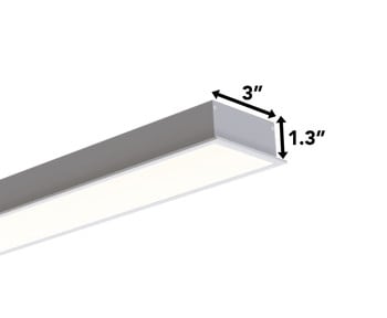 Recess linear led lighting with trim for covering rough cuts and ...