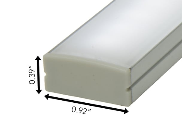 Slim Low Profile LED Aluminum Profile O for slim linear LED strip lighting