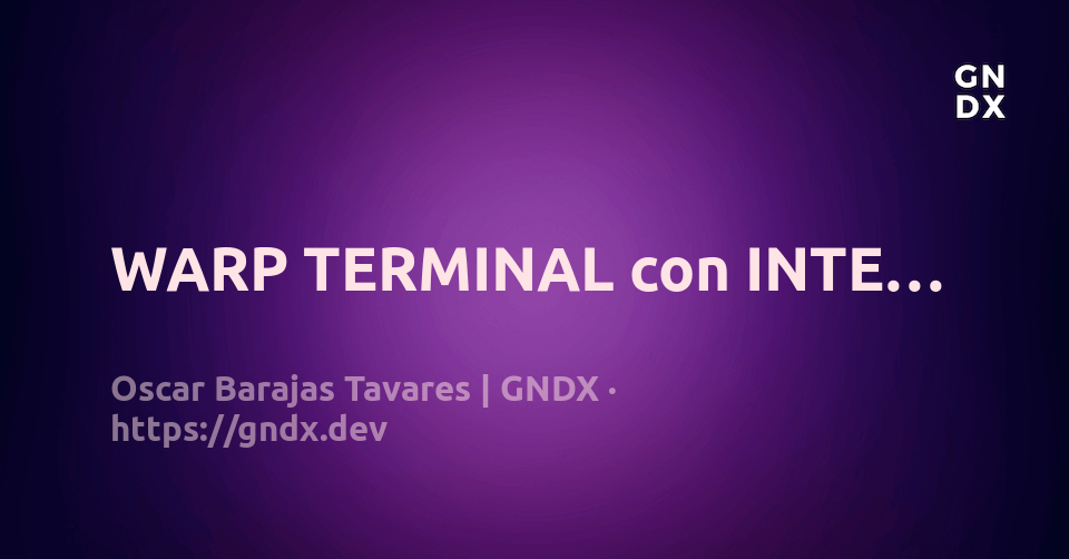 WARP TERMINAL con INTELIGENCIA ARTIFICIAL 🤖