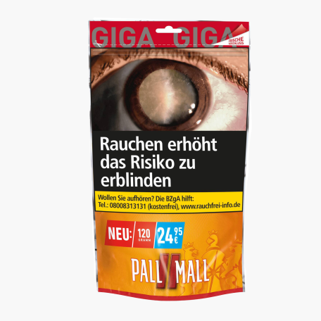 Pall Mall Tabak Red Giga 104g - 29,95€ order online!