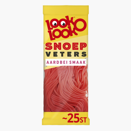 Look-O-Look Gevulde zure staafjes aardbei vanille 125g shop_pdp_title