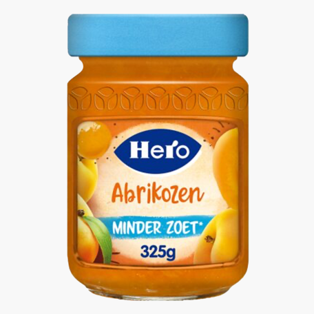 Hero Jam minder zoet aardbei 325g order online!