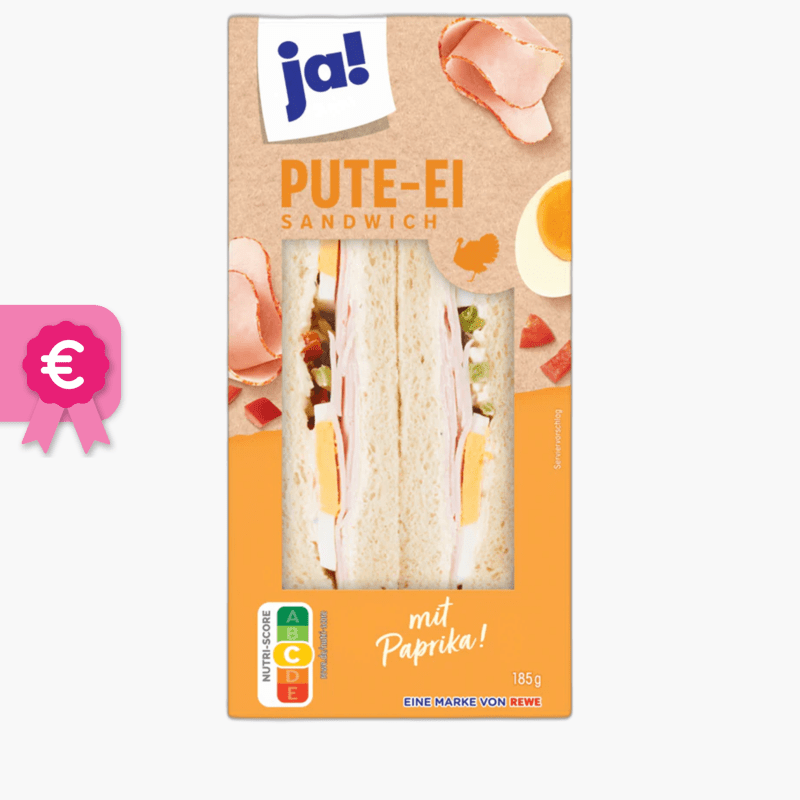 Ja! Sandwich Salami-Käse 185g order online! | Flink