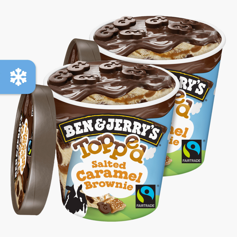 Ben & Jerry's Topped Salted Caramel Brownie 465ml online bestellen! | Flink