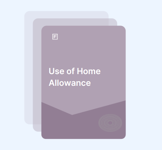 Calculate your use of home allowance