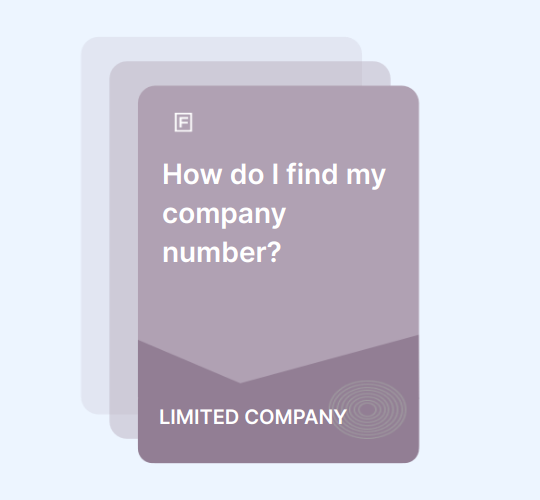 How do I find my company number?