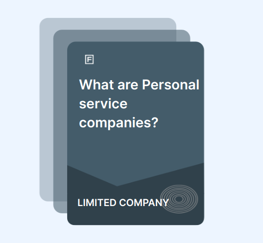 What are Personal service companies?