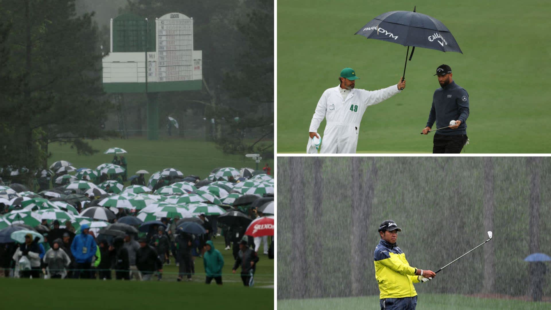 US Masters 2023: Fighting against the rain