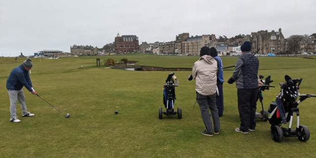 Playing The Old Course at St Andrews in Reverse