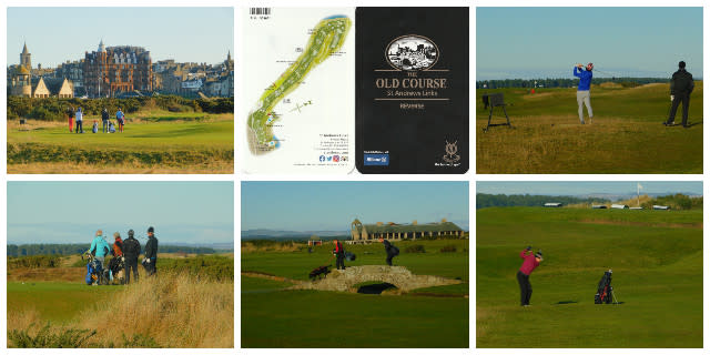 The Old Course at St Andrews in Reverse