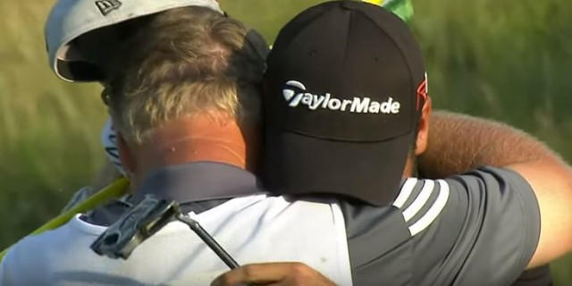 With Col Swatton at his side Jason Day has eyes for the Green Jacket