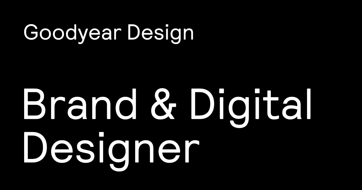 Goodyear Design • Brand & Website Designer • Middlesbrough