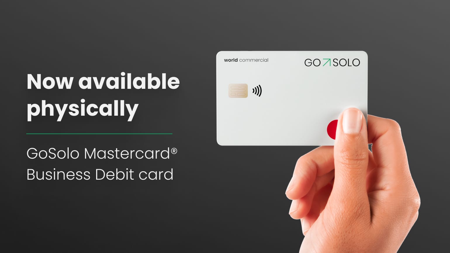 Order Your Physical Mastercard® Business Debit Card with GoSolo