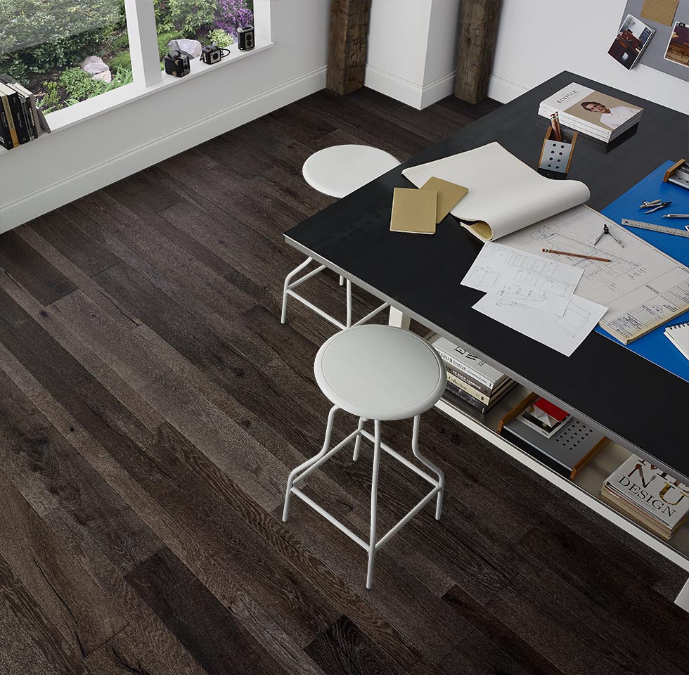 Graphite Oak Wood Flooring - Reclaimed Oak | Regal Hardwoods