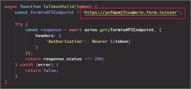 Configure Authentication In A New App—The Next Form.io Example