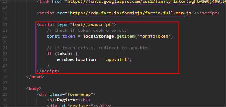 Configure Authentication In A New App—The Next Form.io Example