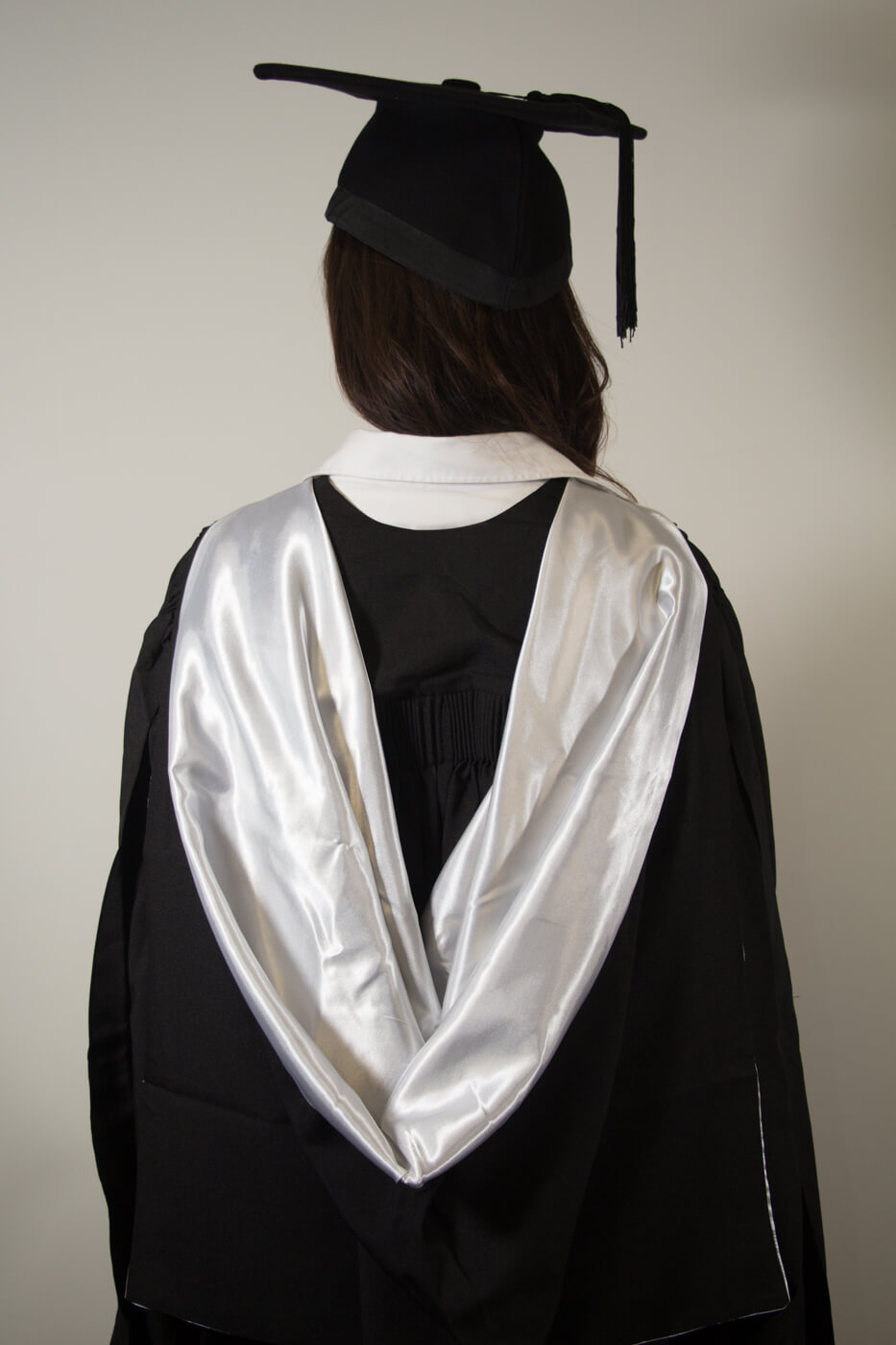 ANU master-multidisciplinary graduation gown set - Back view