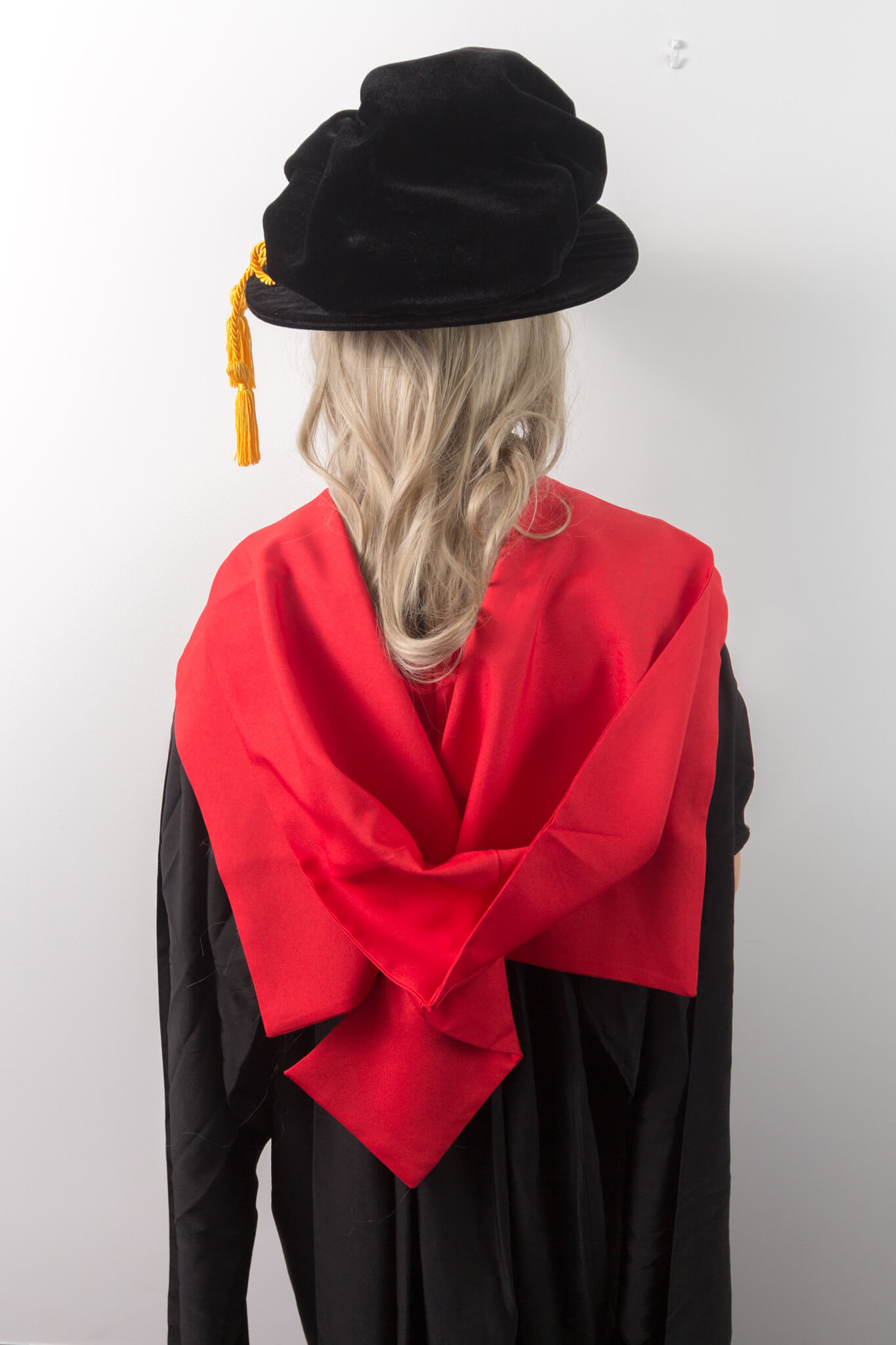 Adelaide University PhD graduation gown set - Back view