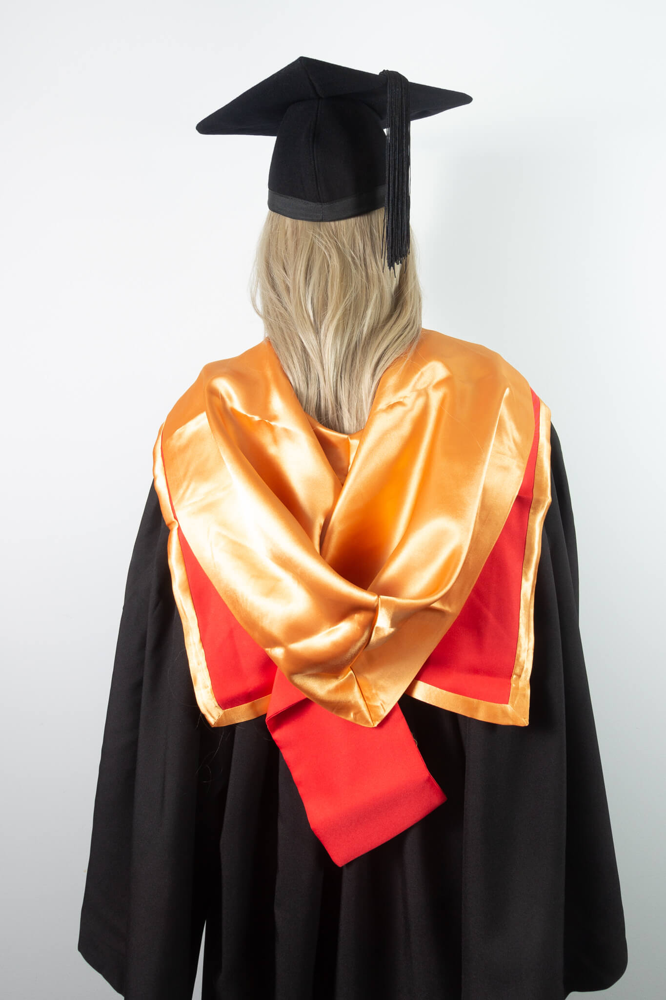 Charles Sturt University Master of Science graduation gown set - Back view