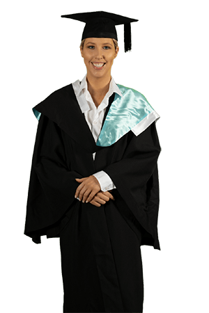 Edith Cowan University Bachelor of Education graduation gown set ...