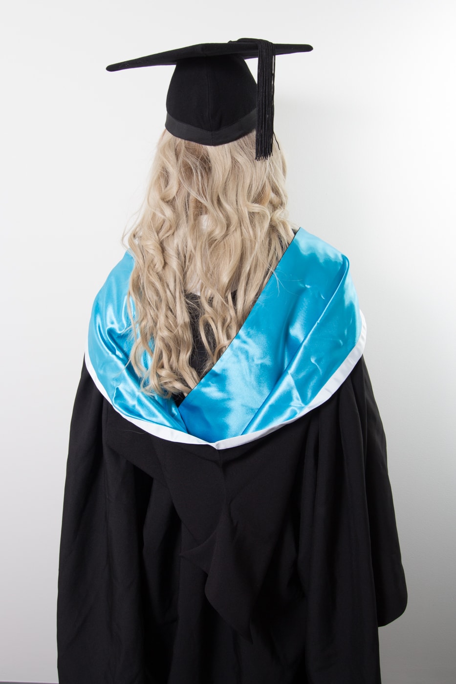 RMIT Bachelor of Education graduation gown set - Back view