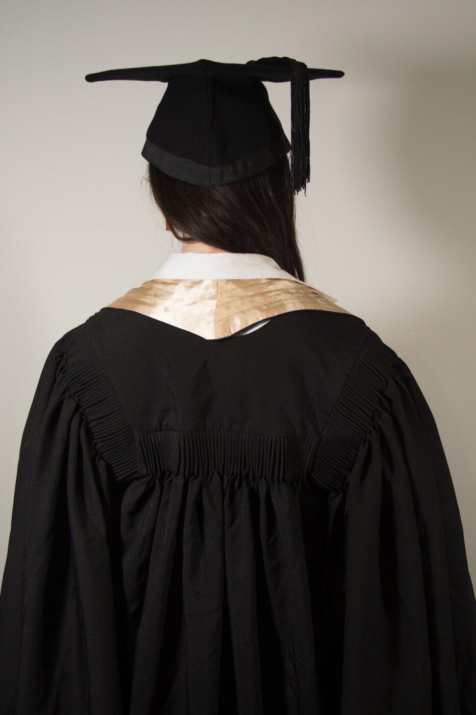 Swinburne advanced diploma of business graduation gown set - Back view