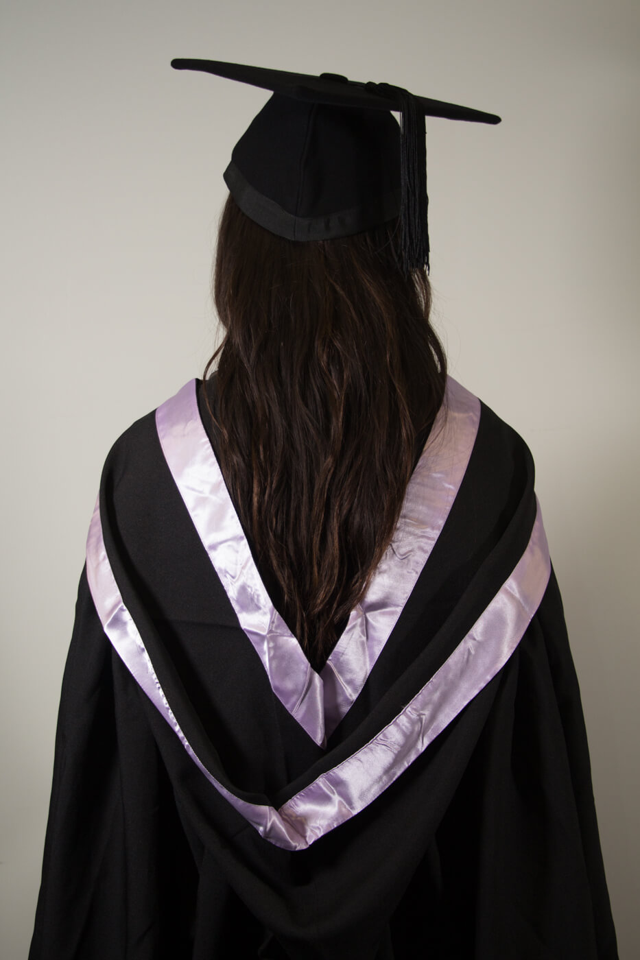 UTas bachelor of health science graduation gown set - Back view