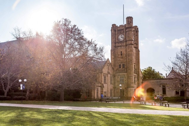 UniMelb main courtyard