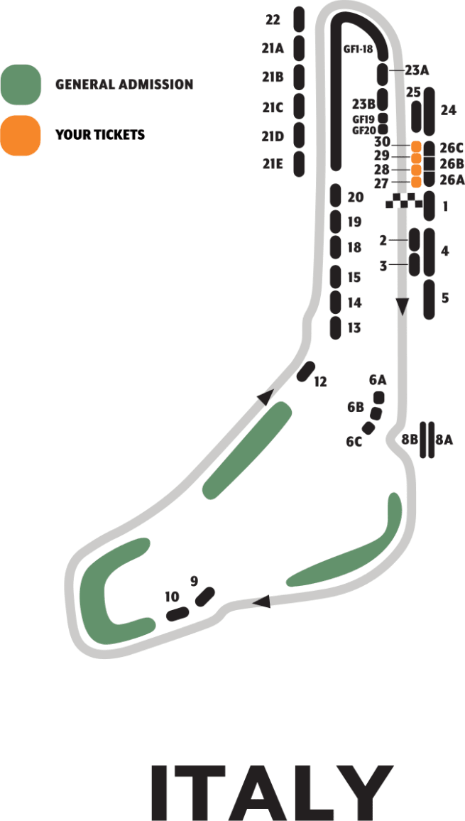 F1 tickets Monza 2026, Italian GP in Italy – gp1tickets.com