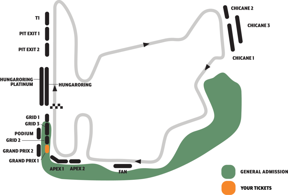 F1 tickets Hungarian GP 2027, Hungaroring – gp1tickets.com