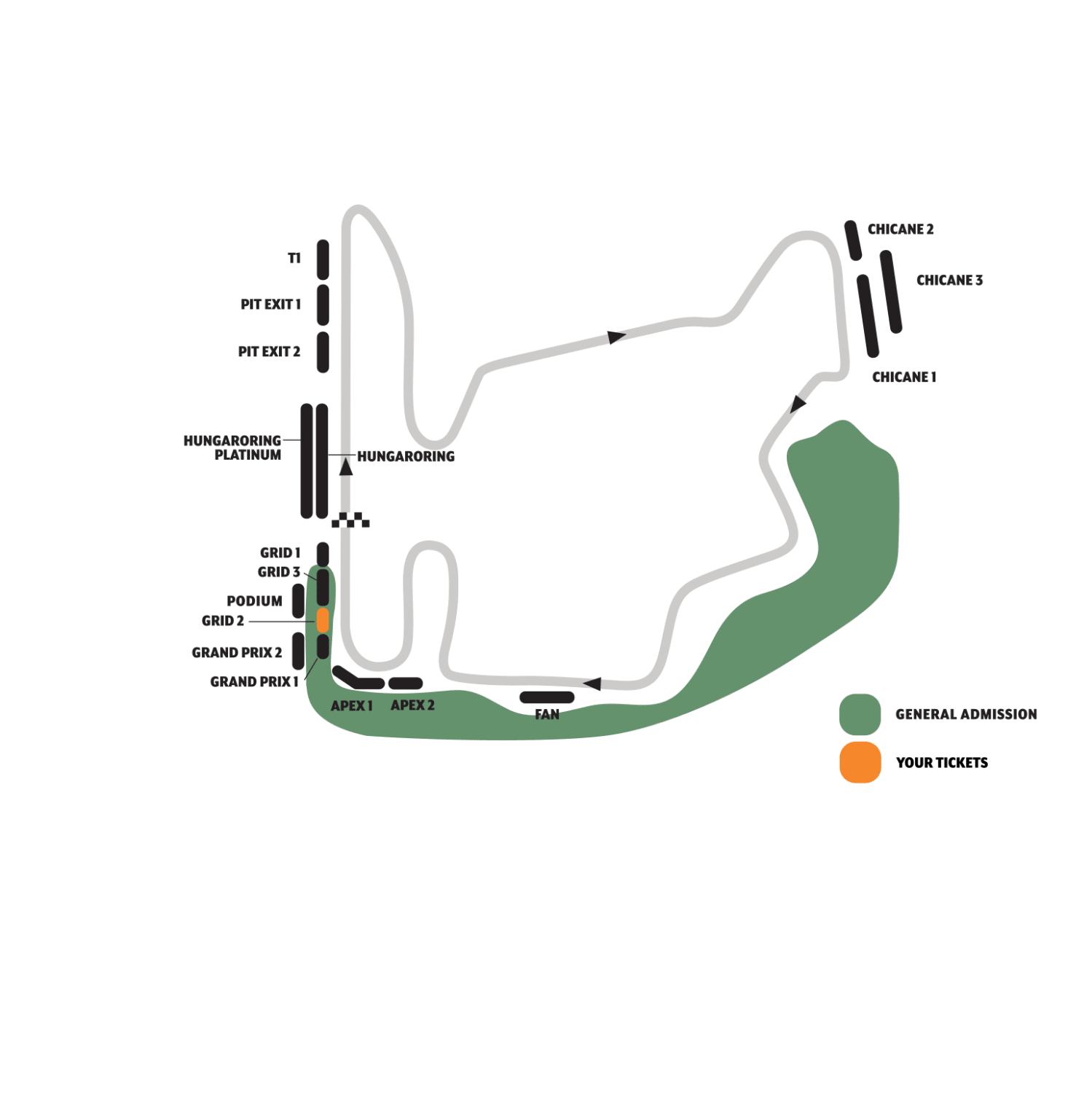 F1 tickets Hungarian GP 2026, Hungaroring – gp1tickets.com