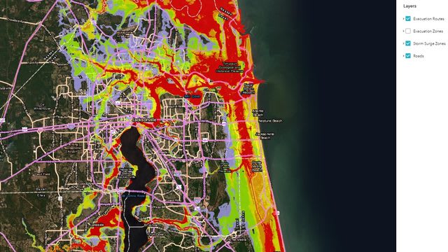 Best hurricane evacuation map